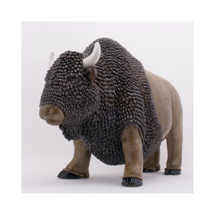 Sculpture céramique bison - Mon Chalet Design